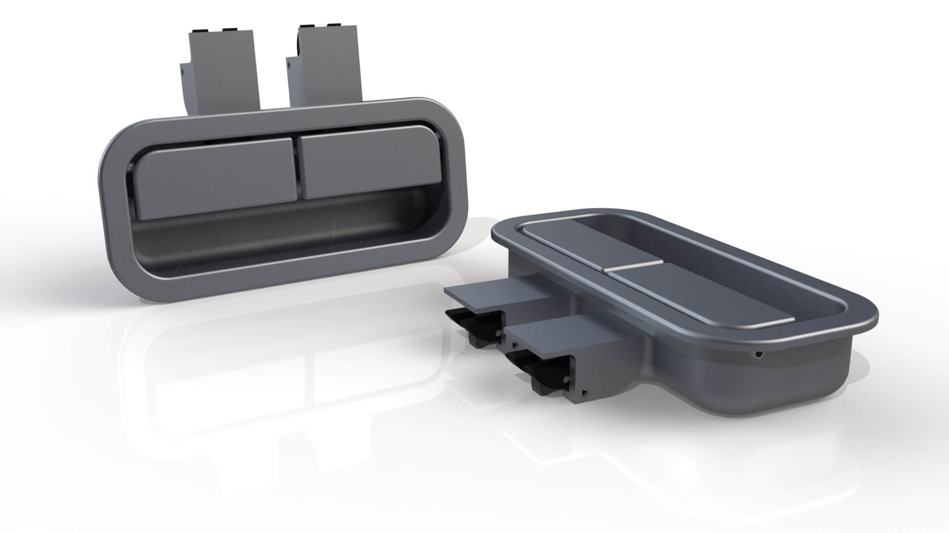 Latch Assy – Double Paddle, Double Bolt A20168 - Actron Manufacturing