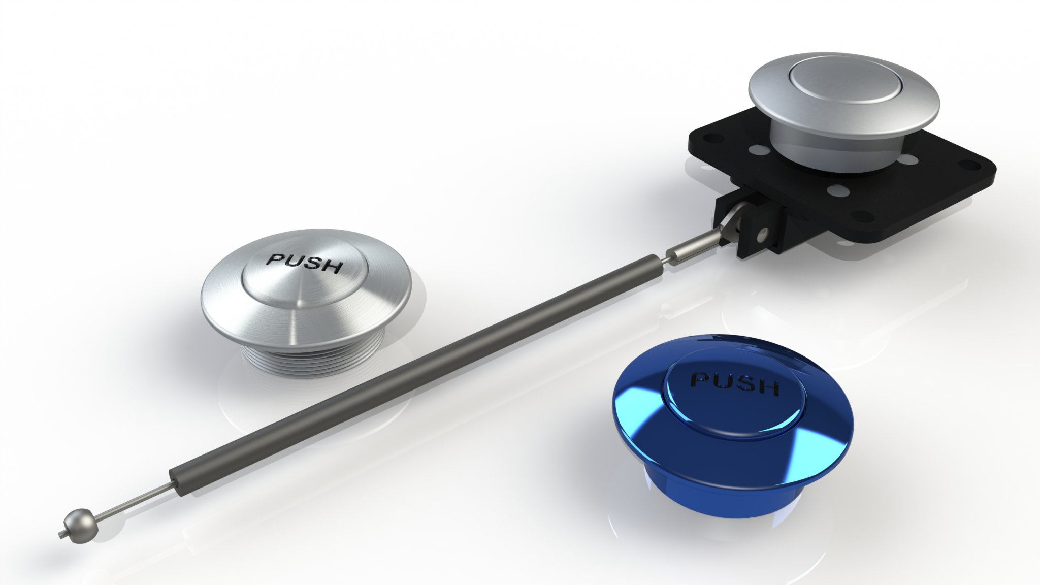 Latch Assy – Push Button, Remote Actuated A30047 - Actron Manufacturing